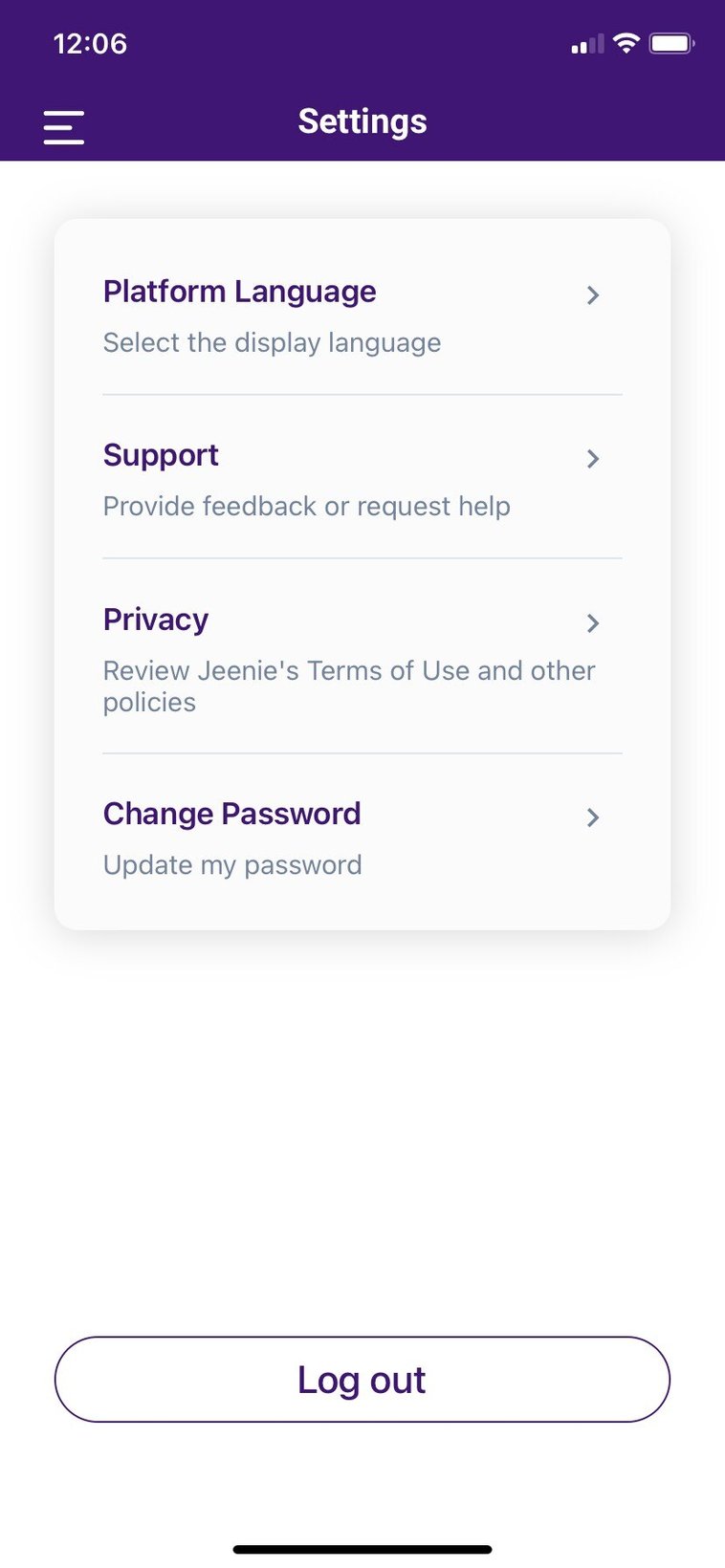 Change the default language setting