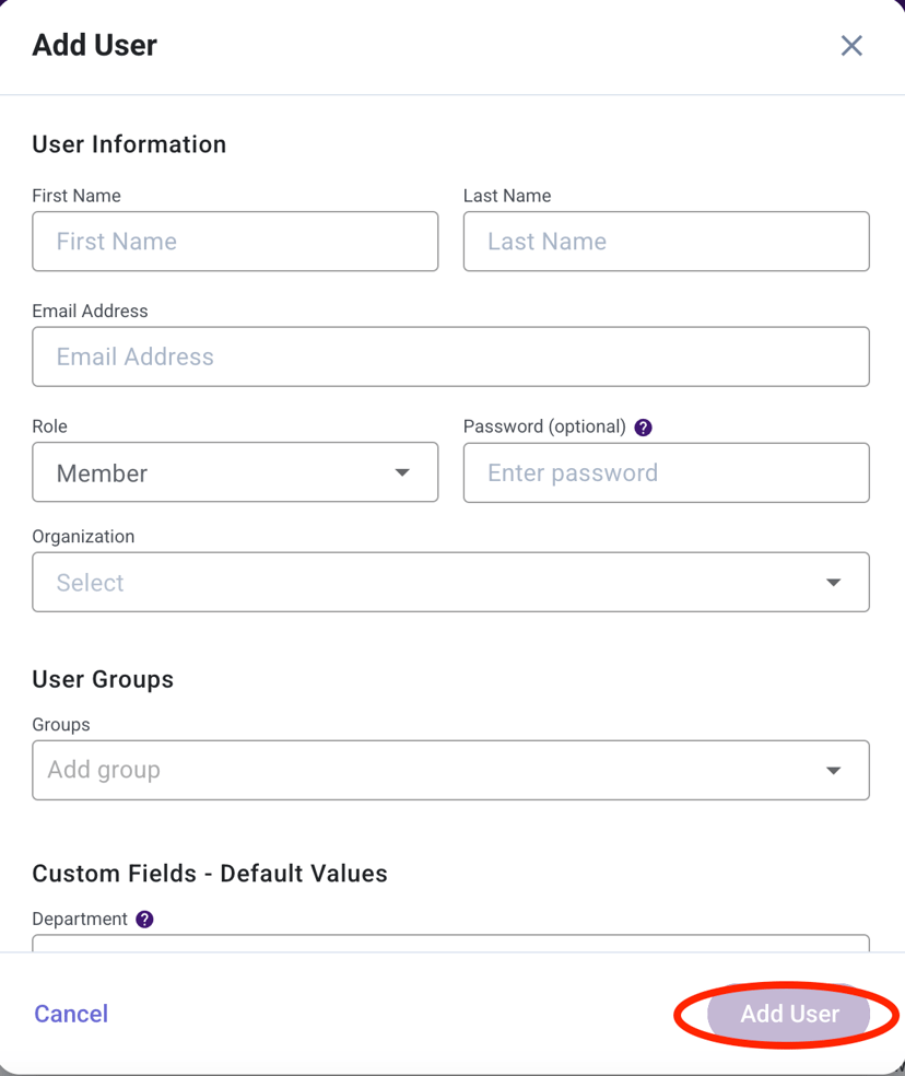 Managing Users for Enterprise Subscriptions